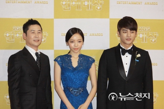 [포토] KBS 연예대상 MC 신동엽-구하라-서인국