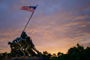 Memorial Day sunset over the nation's capital